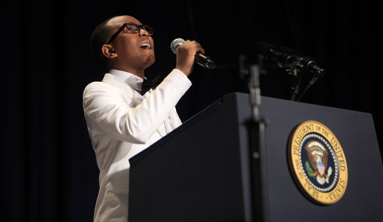 Quintavious Johnson Sings Lords Prayer Editorial Stock Photo - Stock ...