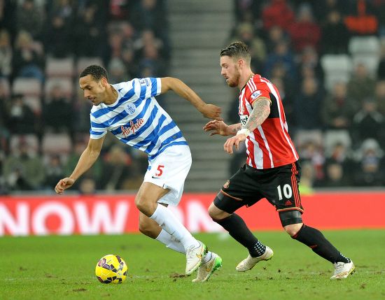 Rio Ferdinand Qpr Fends Off Connor Editorial Stock Photo - Stock Image ...