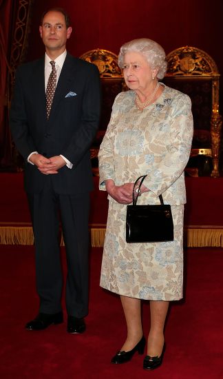 Queen Elizabeth Ii Prince Edward During Editorial Stock Photo - Stock ...