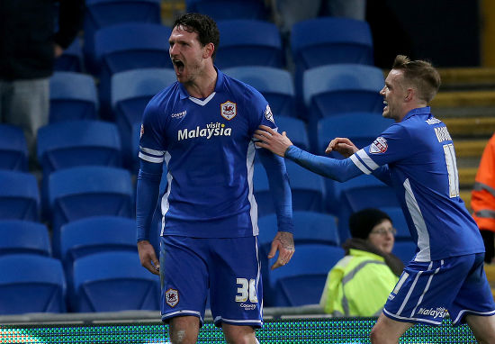 Cardiff Citys Sean Morrison Celebrates Cardiff Editorial Stock Photo ...