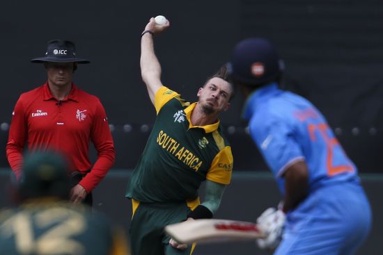 Dale Steyn Bowling During 2015 Icc Editorial Stock Photo - Stock Image ...