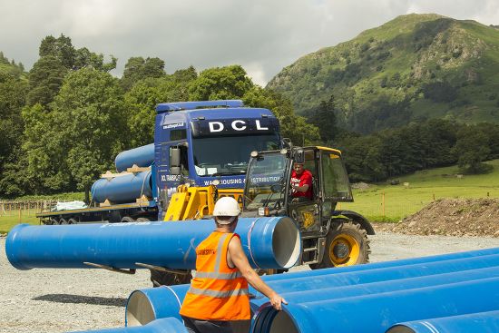 Lorry Delivering Hydro Pipes New Rydal Editorial Stock Photo - Stock ...