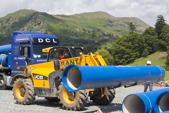 Lorry Delivering Hydro Pipes New Rydal Editorial Stock Photo - Stock ...