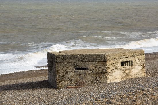 Scond World War Concrete Pill Box Editorial Stock Photo - Stock Image ...