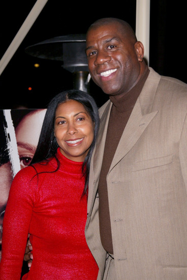 Earvin Magic Johnson Wife Earleatha Cookie Editorial Stock Photo ...