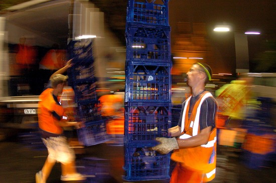 Dairy Farmers Collecting Milk Crates Discarded Editorial Stock Photo ...