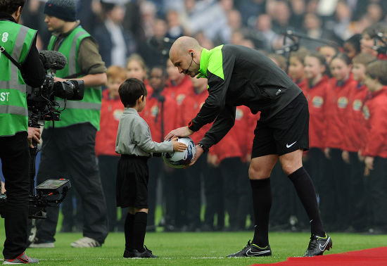 Young Lad Hands Over Match Ball Editorial Stock Photo - Stock Image ...