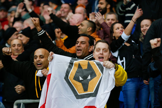 Wolverhampton Wanderers Fans Celebrate After Their Editorial Stock ...