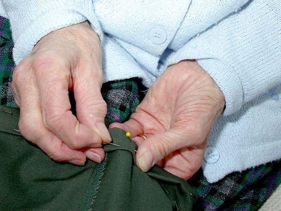 Model Released Old Woman Arthritis Sewing Editorial Stock Photo - Stock ...