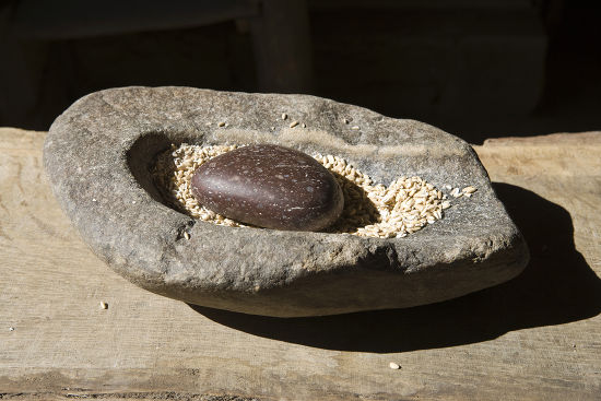 Mortar Primitive Millstone Editorial Stock Photo - Stock Image ...