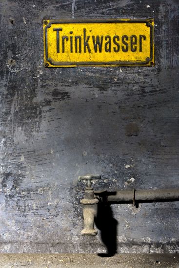Sign Trinkwasser German Drinking Water Old Editorial Stock Photo ...