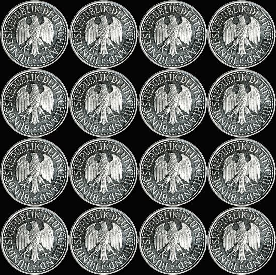 Panel Old 1 Dm Coins Deutsche Editorial Stock Photo - Stock Image ...