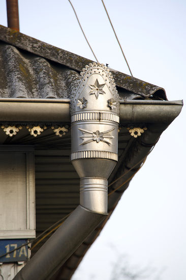 Tin Rain Gutter Gypsy Work Romania Editorial Stock Photo - Stock Image ...
