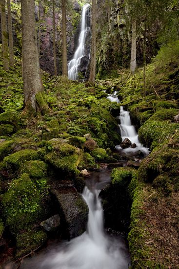 Burgbachwasserfall Falls Black Forest Schapbach Badenwuerttemberg ...