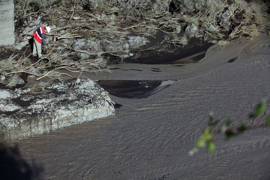 Person Watches Ash River Created By Editorial Stock Photo - Stock Image ...