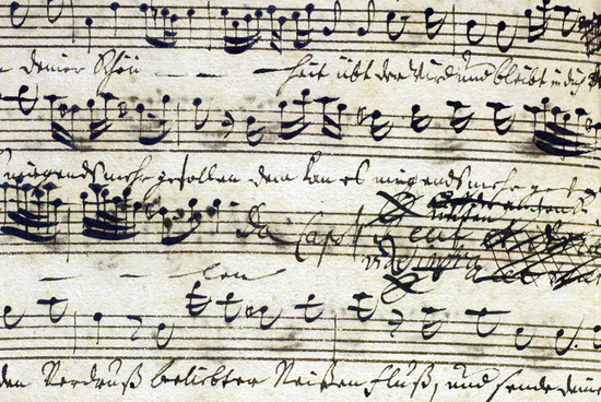 Bach Cantata Manuscript Score Editorial Stock Photo - Stock Image ...