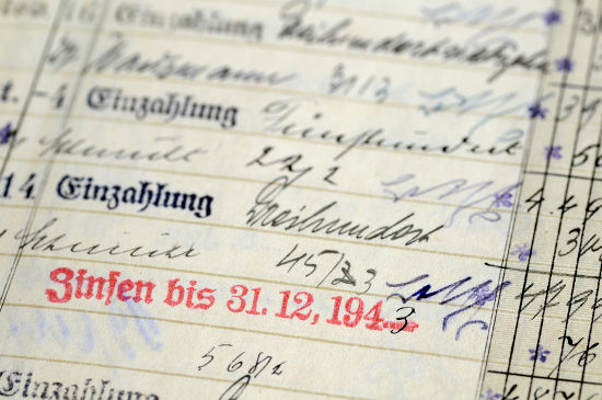 Old Bank Book 40s 20th Century Editorial Stock Photo - Stock Image ...