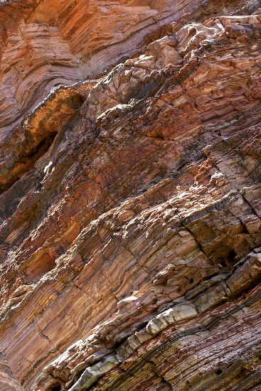 Detail Banded Rock Wall Formation Hamersley Editorial Stock Photo ...