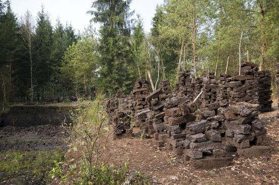 Peat Digging Inoperative Only Demonstration Purposes Editorial Stock ...