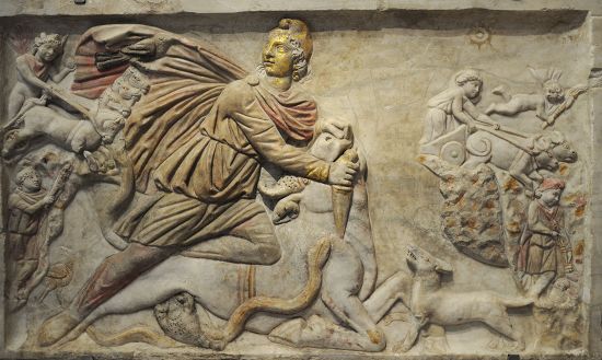 Colored Relief Mithras Terme Museum National Editorial Stock Photo ...