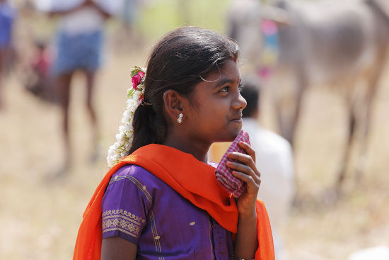 Girl Festival South Hunsur Karnataka South Editorial Stock Photo ...