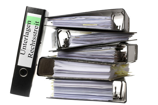 Ring Binders Labelled German Documents Legal Editorial Stock Photo ...