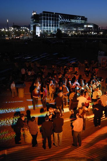 Bundespressestrand City Beach Salsa Event Beach Editorial Stock Photo ...