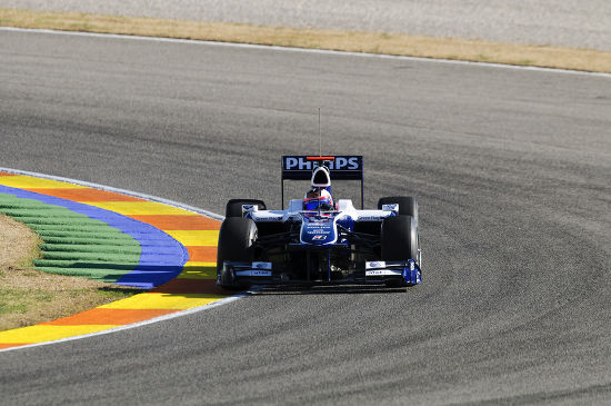 Rubens Barrichello Bra Test Driving Williams Editorial Stock Photo ...