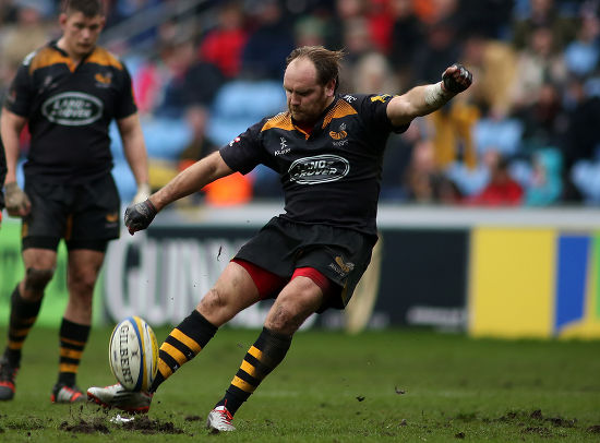 Andy Goode Wasps Kicking Conversion Misses Editorial Stock Photo ...