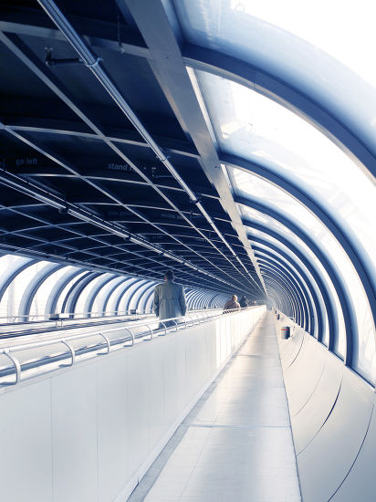 Visitors Fair On Moving Walkway Connection Editorial Stock Photo ...