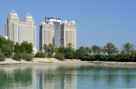 Falcon Pearl Towers Doha Hilton Hotel Editorial Stock Photo - Stock ...