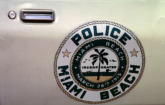 Miami Beach Police Logo On Door Editorial Stock Photo - Stock Image ...