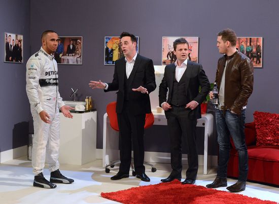 Lewis Hamilton Anthony Mcpartlin Declan Donnelly Editorial Stock Photo ...