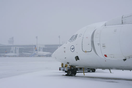 Snow Winter Aircraft Taxiway Control Tower Editorial Stock Photo ...