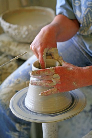 Pottery Potter Making Vessel Editorial Stock Photo - Stock Image ...