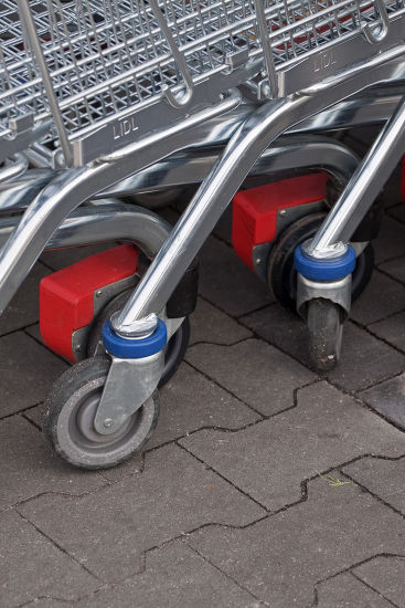 Shopping Carts Locks That Activated When Editorial Stock Photo - Stock ...
