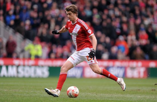 Patrick Bamford Middlesbrough Rounds Goalkeeper Bartosz Editorial Stock ...