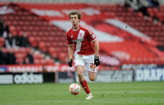 Patrick Bamford Middlesbrough Races Through Score Editorial Stock Photo ...