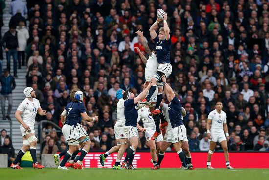 Scotland Number 8 David Denton Wins Editorial Stock Photo - Stock Image ...