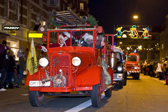 Old Fire Engine Christmas Parade Copenhagen Editorial Stock Photo ...