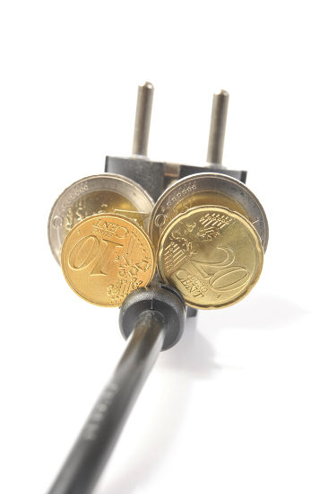Power Plug Euro Coins Editorial Stock Photo - Stock Image | Shutterstock