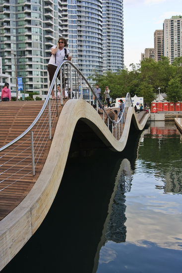 Toronto Waterfront Wavedecks Wooden Sidewalks Which Editorial Stock ...