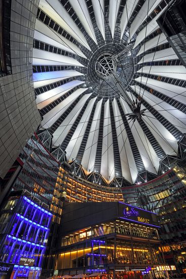 Sony Center Night Potsdamer Platz Square Editorial Stock Photo - Stock ...