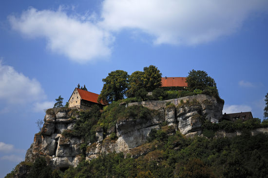 Burg Pottenstein Castle On Rock Little Editorial Stock Photo - Stock ...