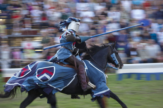 Knight Jousting Lance On Horseback Medieval Editorial Stock Photo ...