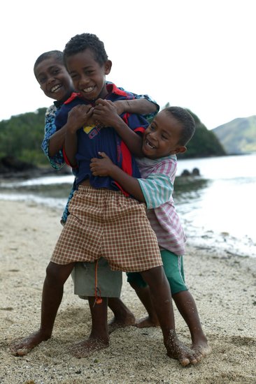 Fijian Children Tevawa Island Fiji Editorial Stock Photo - Stock Image ...