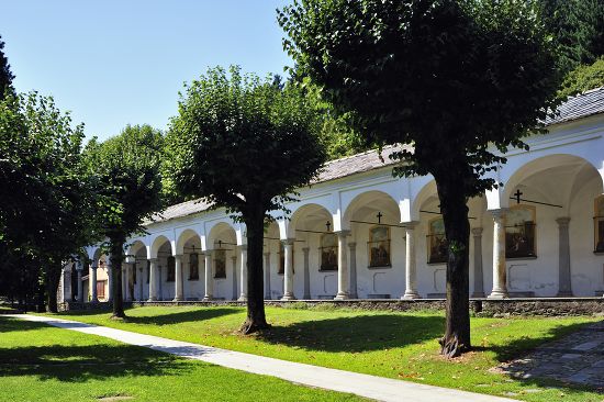 Cloister Pilgrimage Church Sacro Monte Della Editorial Stock Photo ...