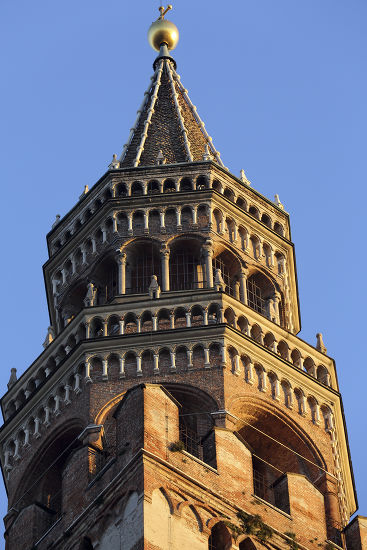 Torrazo Cremona Brick Tower By Cathedral Editorial Stock Photo - Stock ...