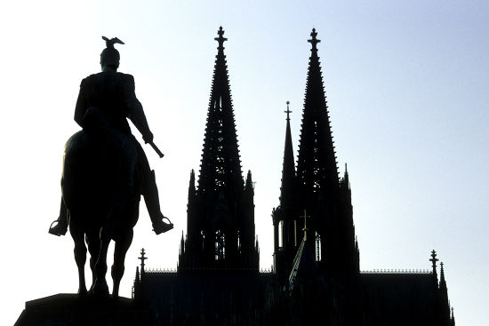 Equestrian Statue Emperor Wilhelm Ii Backlight Editorial Stock Photo ...