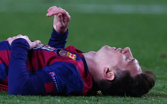 Lionel Messi Fc Barcelona Lies On Editorial Stock Photo - Stock Image ...